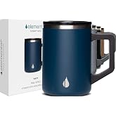 Amazon.com: Elemental Summit Insulated Coffee Mug with Lid & Handle ...