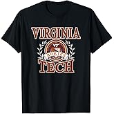 Amazon.com : Virginia Tech Hokies Laurels Officially Licensed T-Shirt ...