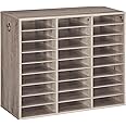 Amazon.com: HOOBRO Literature Organizer, 27 Compartments Wooden Mail ...