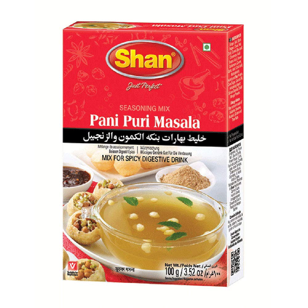 Amazon.com : Shan Pani Puri Seasoning Mix 3.52 oz (100g) - Spice Powder ...
