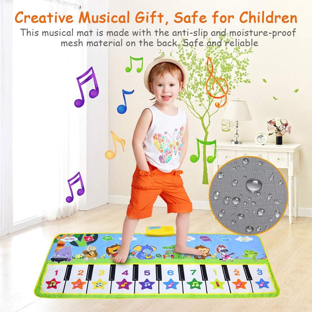 BelleStyle Music Toy for Kids, 135*59cm Piano Mat, Music Mat, Large ...