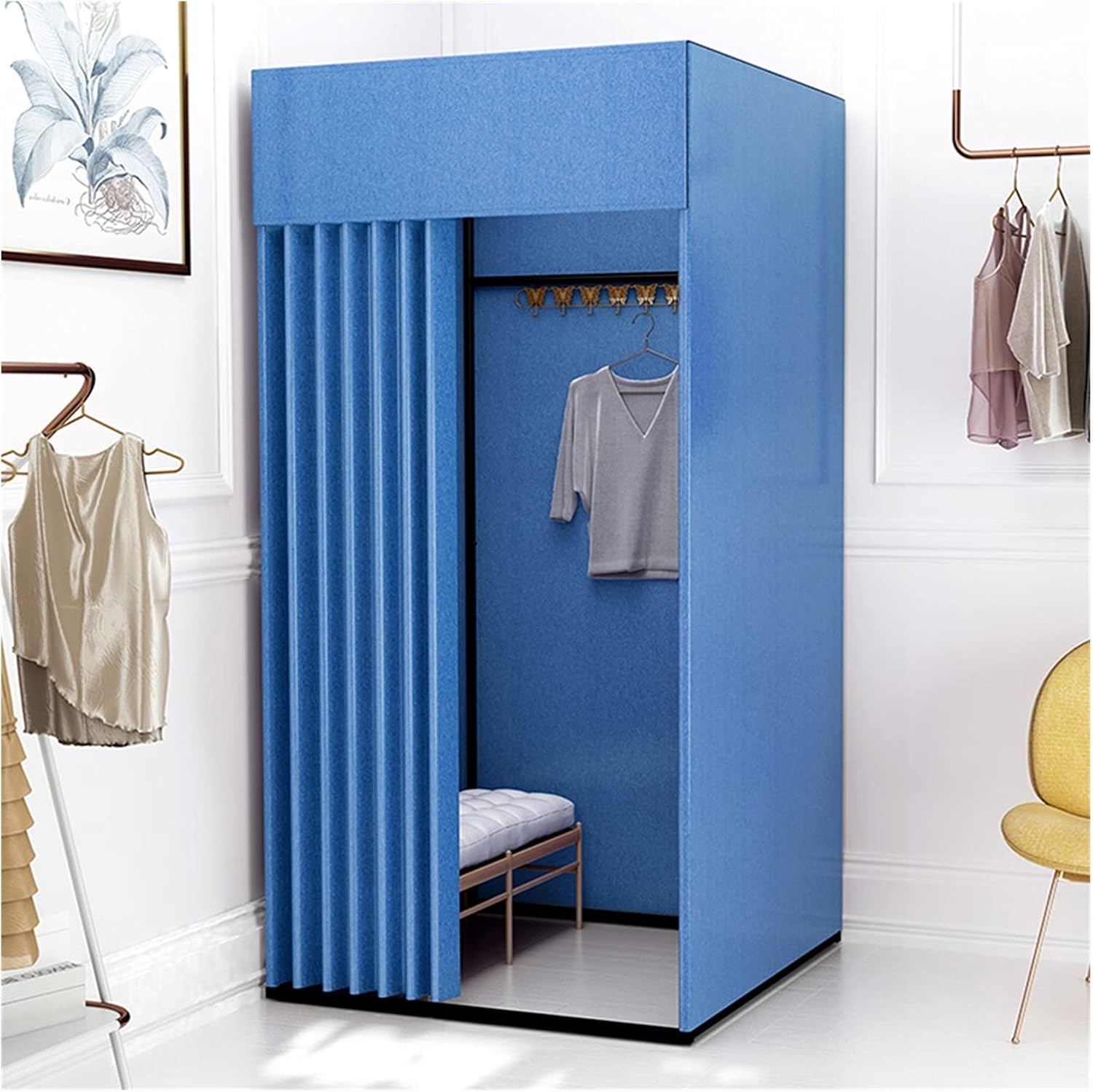 Changing Room, Simple Shade Movable Fitting Room Large Space Privacy ...