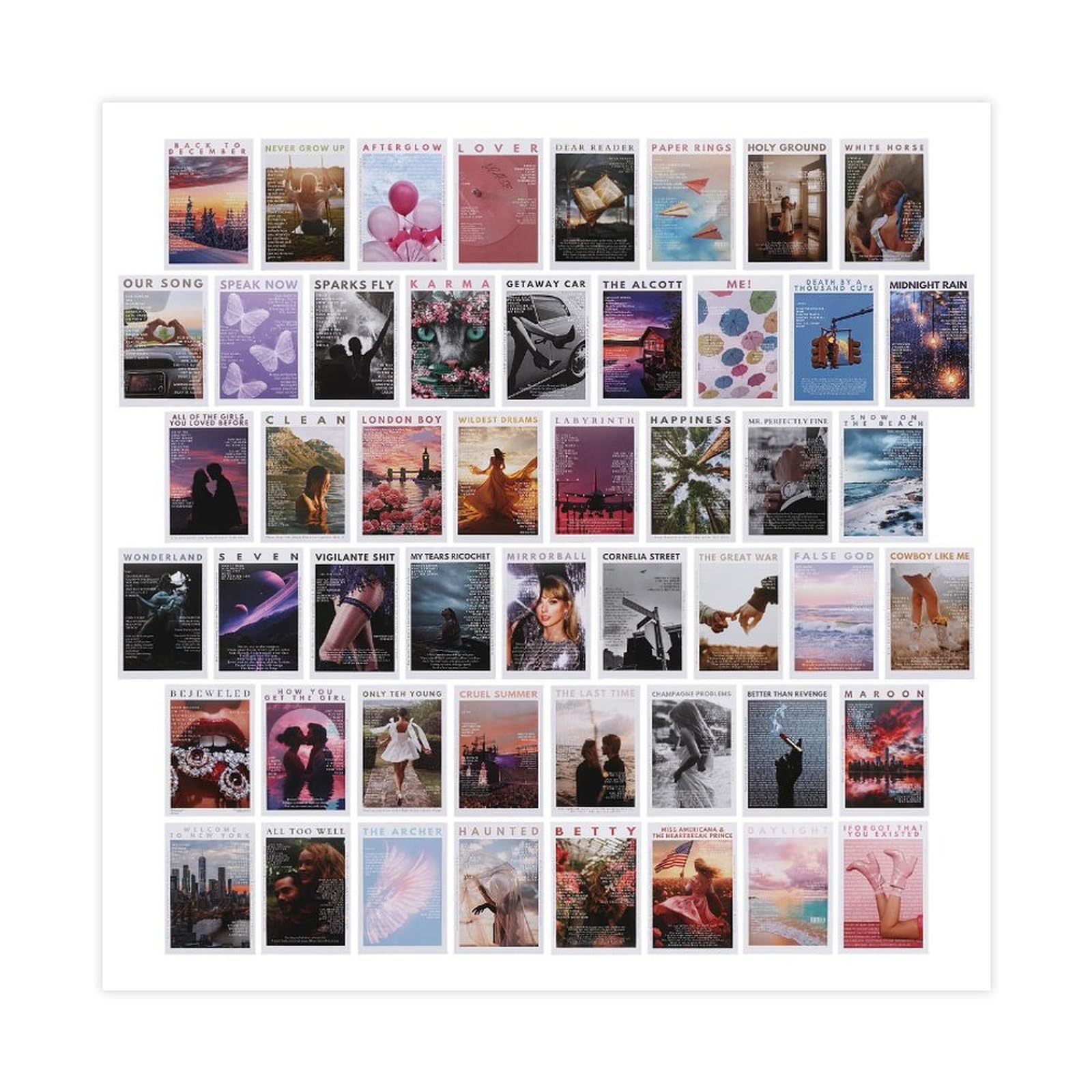Mua Music Album Aesthetic Poster Inspired Wall Collage Kit (Set of 50 ...