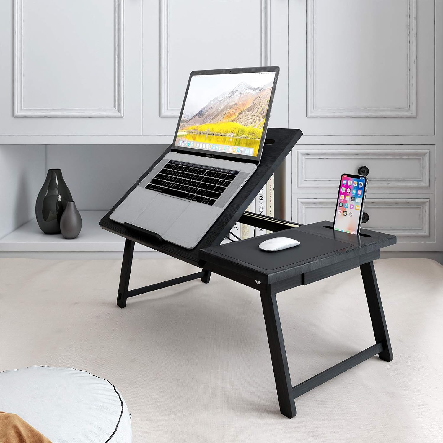 Amazon Natwind Bamboo Lap Desk Multi Purpose Laptop Bed Tray Amazon Natwind Bamboo Lap Desk Multi Purpose Laptop Bed Tray
