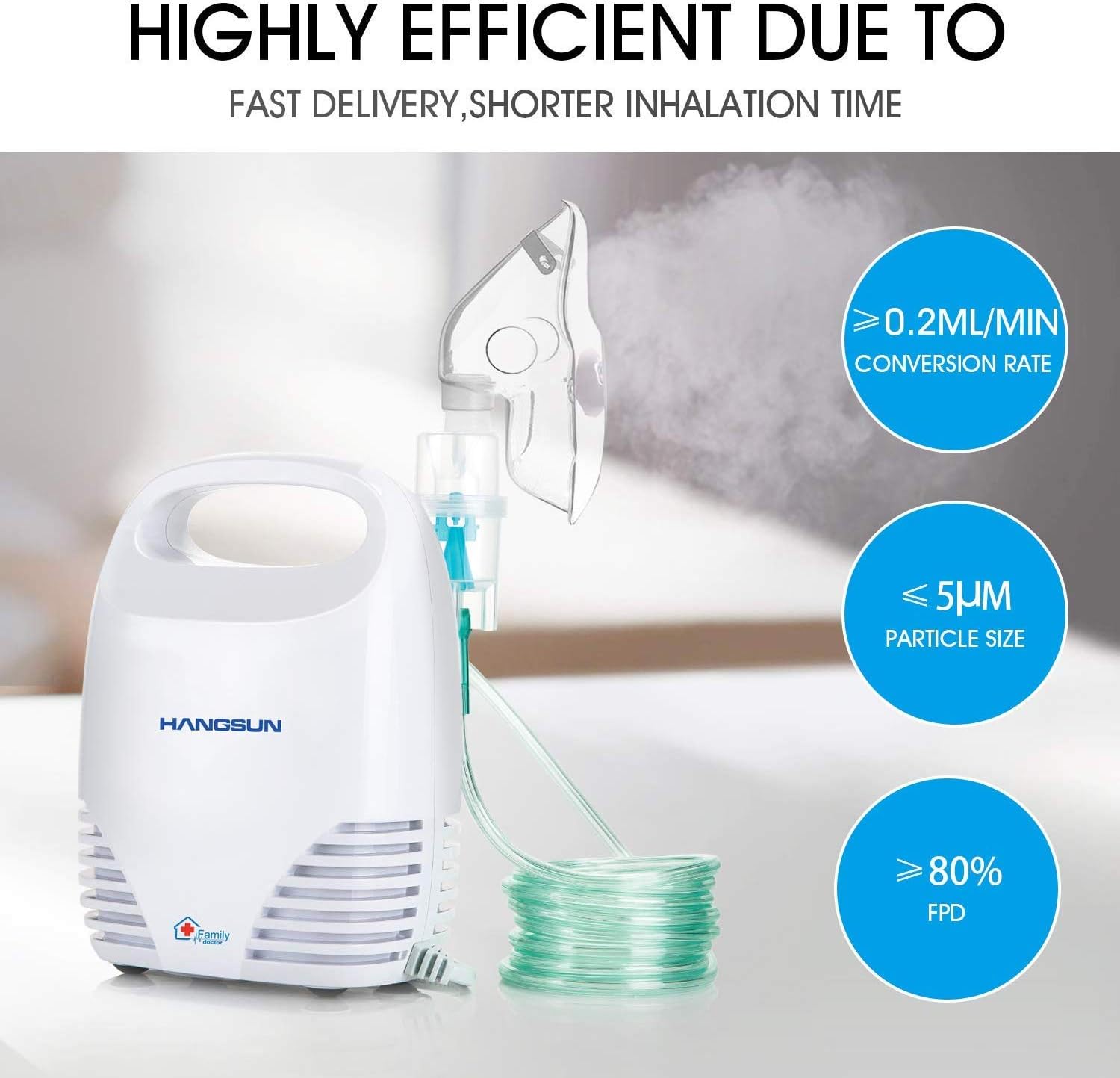 Hangsun Portable Compressor System Machine for Adults and Kids Home and ...