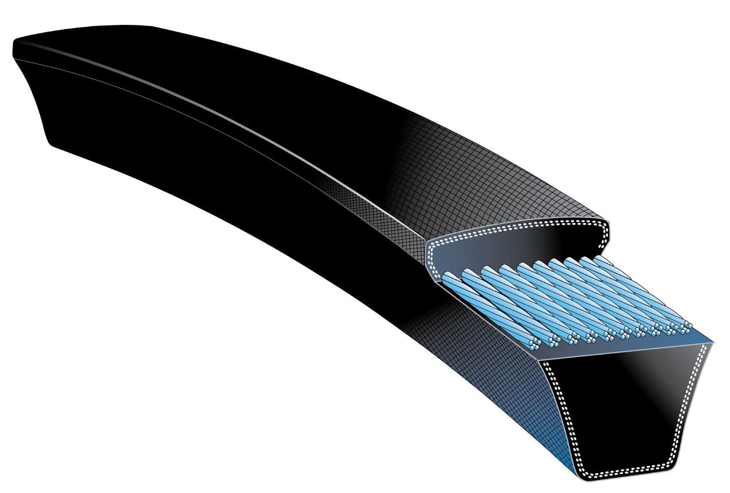 Gates SPC9000 Metric-Power V-Belt, SPC Section, 22mm Width, 18mm Height ...