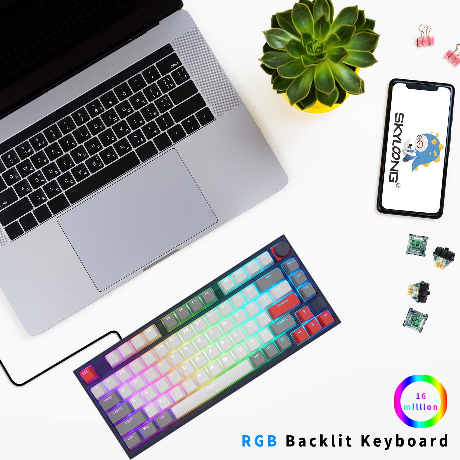 Mua SKYLOONG GK75 Compact Programmable Gaming Keyboard,TKL 75% Layout ...