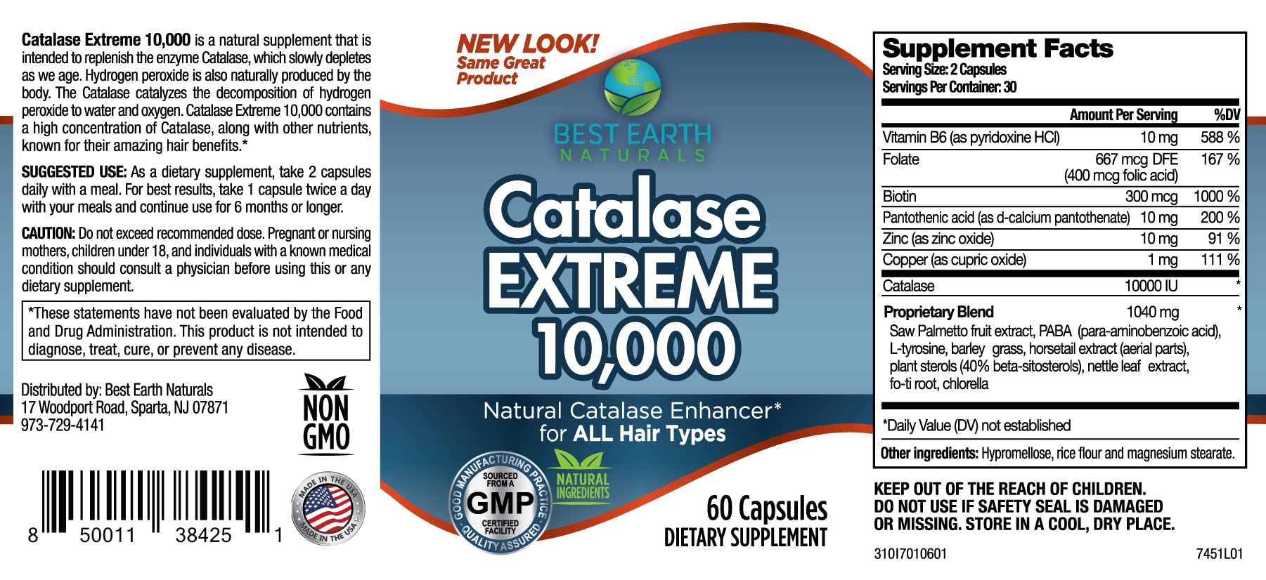 Mua Best Earth Naturals Catalase Extreme Supplement 10,000 with Saw ...