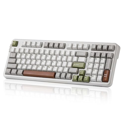 YUNZII B98 Wireless Mechanical Keyboard,Hot Swappable,Full Numpad,Pre ...