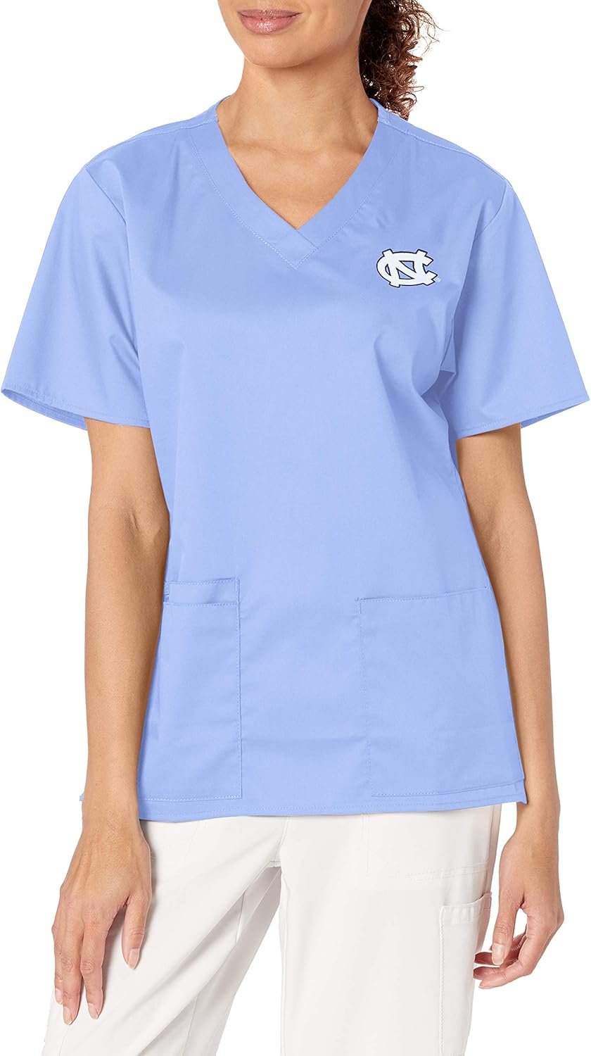 WonderWink Women's University of North Carolina V-Neck Top Medical ...