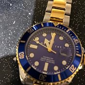 Henry Jay Mens 23K Gold Plated Two Tone Stainless Steel "Specialty ...