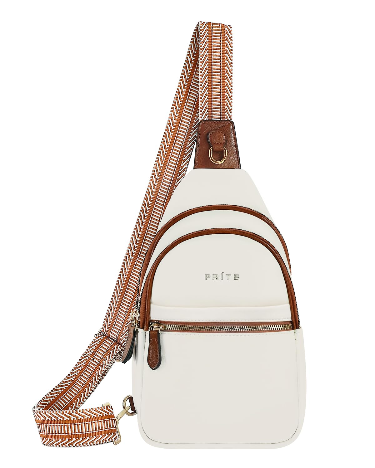 Prite Sling Bag for Women Leather Crossbody Bags Fanny Pack Chest Bag ...