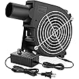 Amazon.com: AmRunJe 120mm BBQ 12V Blower Fan with 110v-240v AC Plug ...