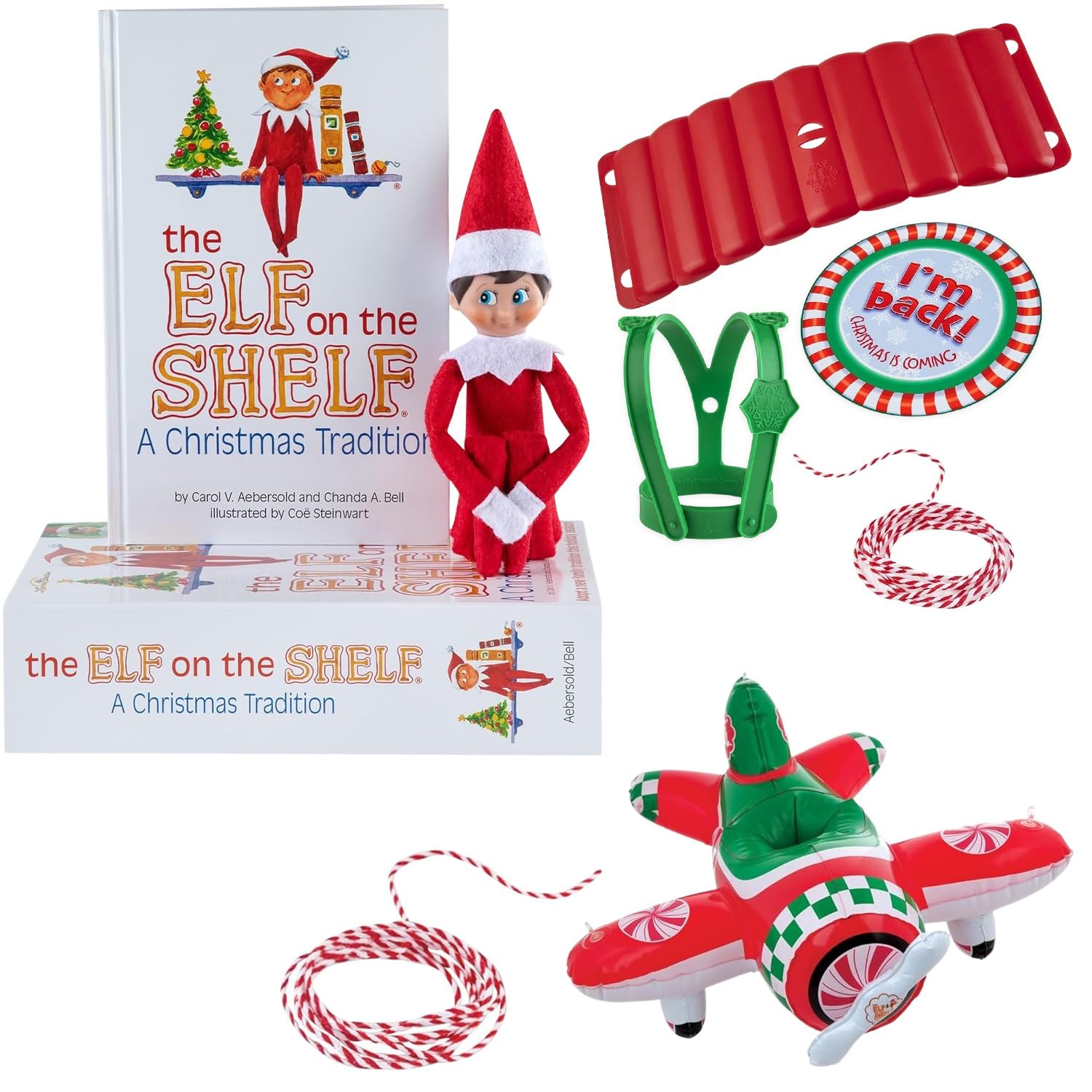 The Elf on the Shelf Kit – Boy Scout Elf with Blue Eyes, Peppermint ...