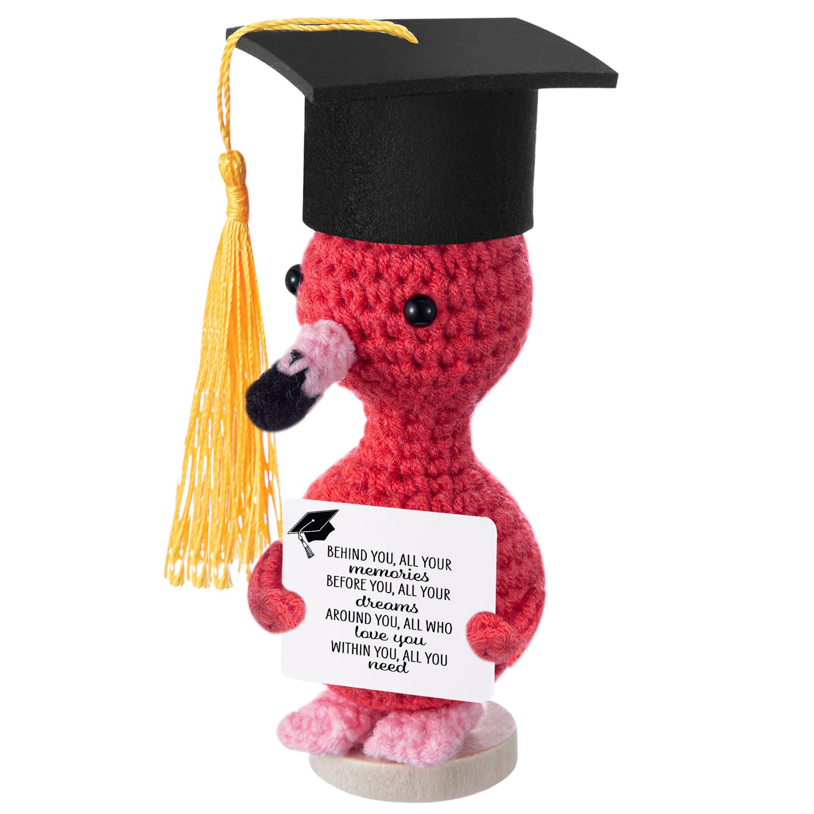 Hollowfly 2025 Graduation Gift Graduation Flamingo Doll with Doctoral ...