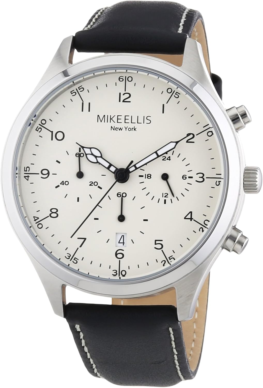 Mike Ellis New York Herren-Armbanduhr Chronograph Quarz Leder M2742SSL1 ...