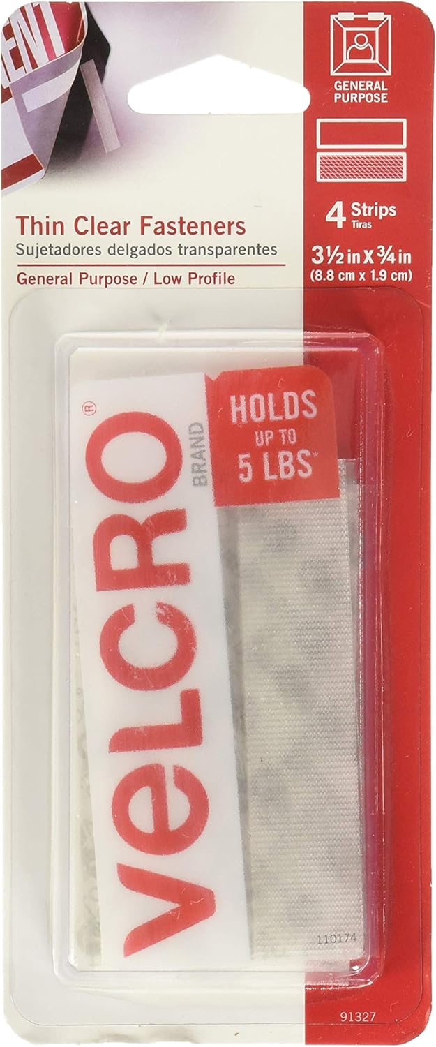 VELCRO Brand - Thin Clear Fasteners | General Purpose/ Low Profile ...