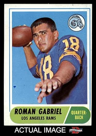 Amazon.com: 1968 Topps # 132 Roman Gabriel Los Angeles Rams (Football ...