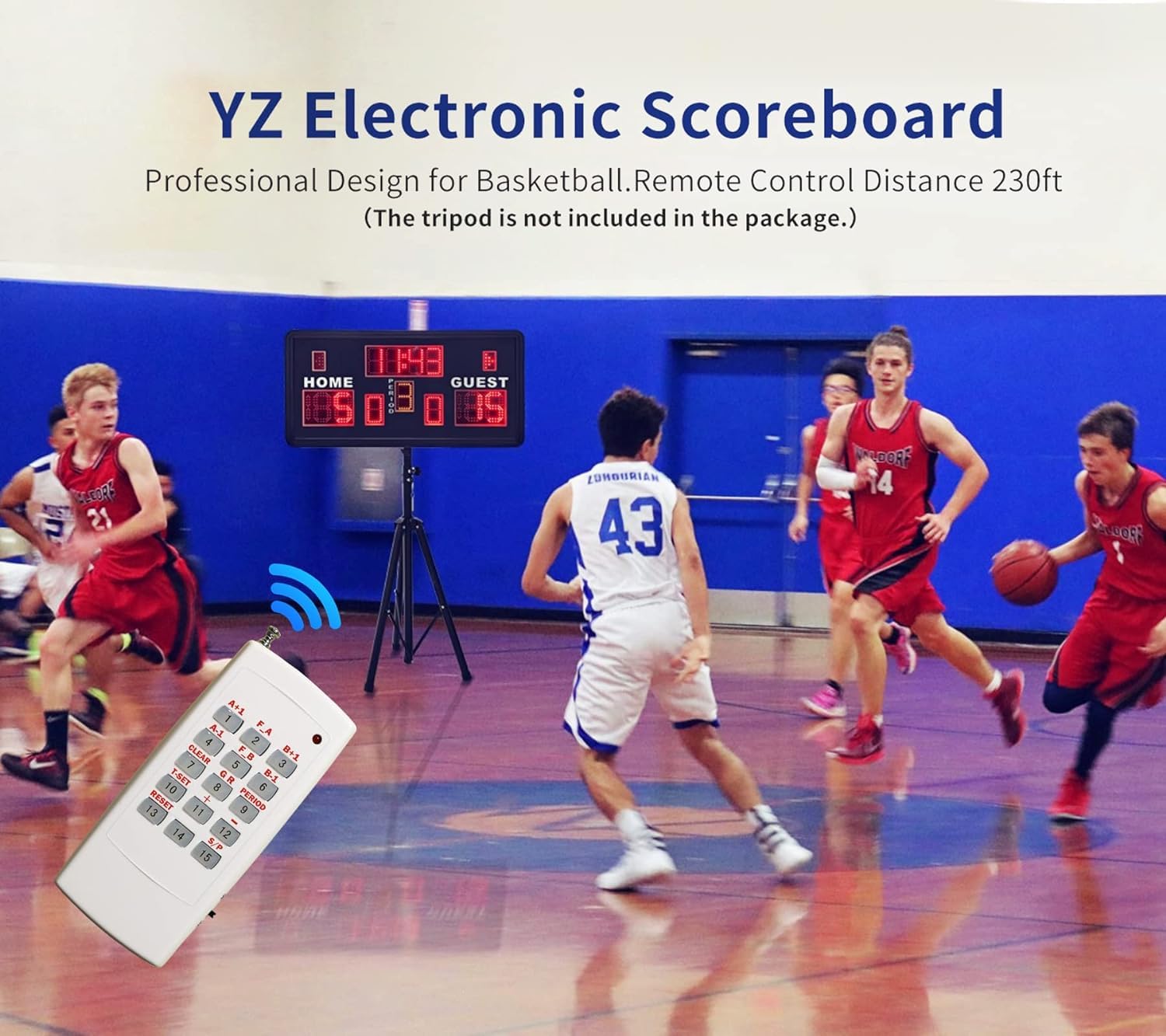 Mua YZ Large Electronic Basketball Scoreboard with Buzzer, Wall-Mounted ...