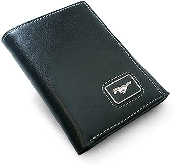 Amazon.com: Ford Mustang Black Leather Trifold Wallet : Sports & Outdoors