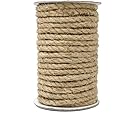 Amazon.com: 60 Feet 8mm Jute Rope,3Ply Thick Jute Twine,Natural Heavy ...