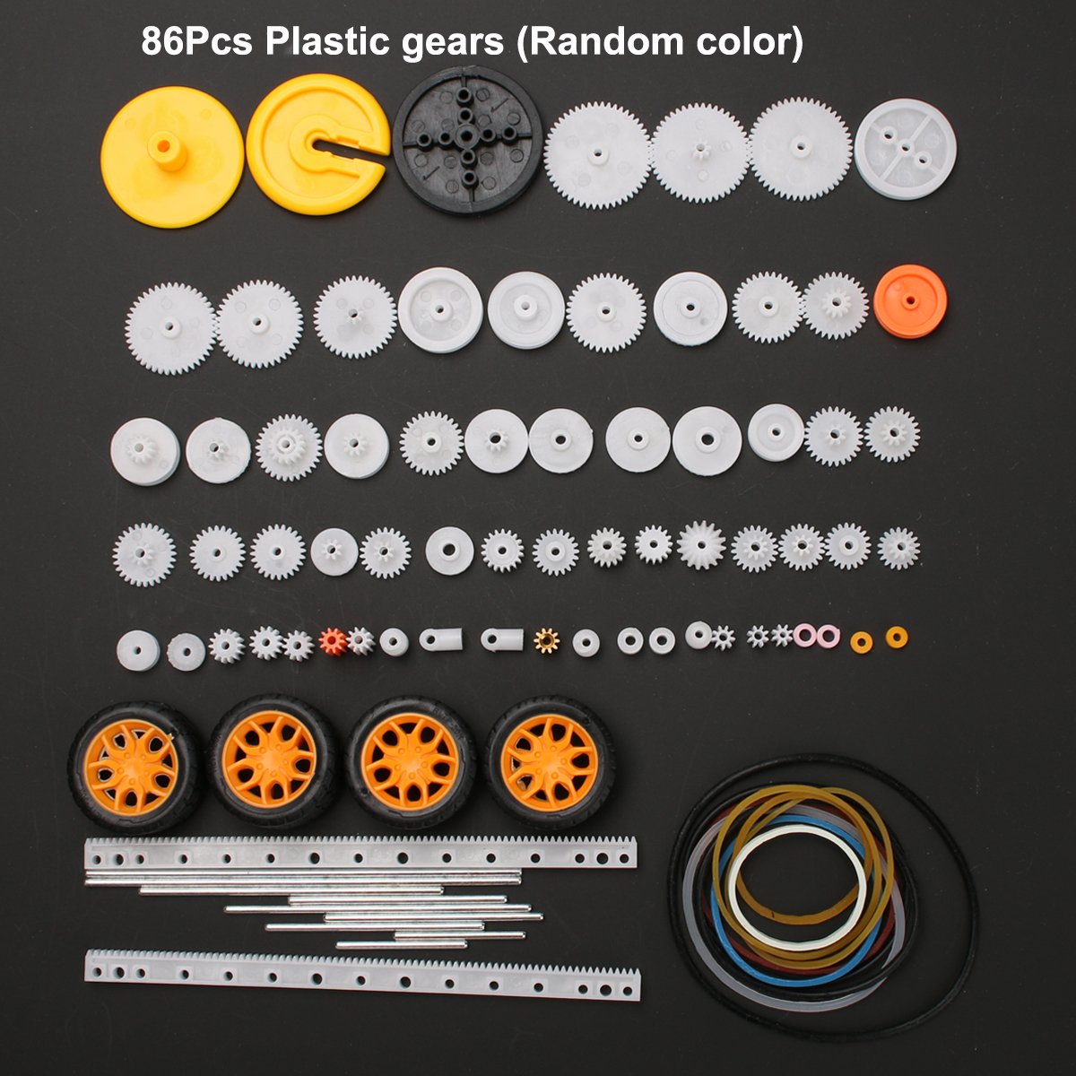 Mua 6 Set DC Motor Kit, Rectangular Electric 1.5-3V 24000RPM Mini Motor ...