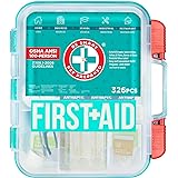 Amazon.com: Be Smart Get Prepared First Aid Kit, 250 Piece. Exceeds OSHA ANSI Standards for ...