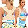 Amazon.com: Posture Corrector for Women and Men, Vicorrect Adjustable Upper Back Brace for ...