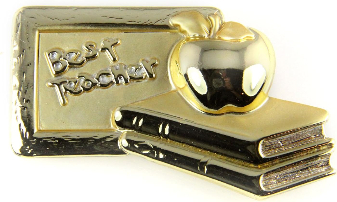 Amazon.com: Pins & Brooches 6030473 Best Teacher Brooch Pin #1 Teacher ...