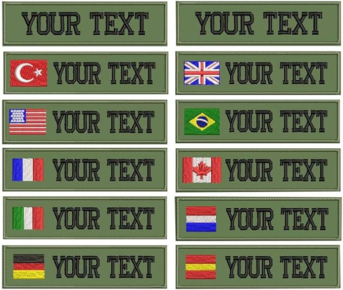 Custom Military Name Patch Embroidered,Name tag Personalized （Army ...