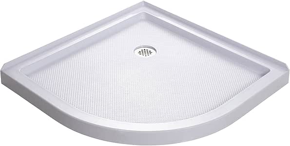 DreamLine SlimLine 33 in. x 33 in. Quarter Round Shower Base, DLT ...