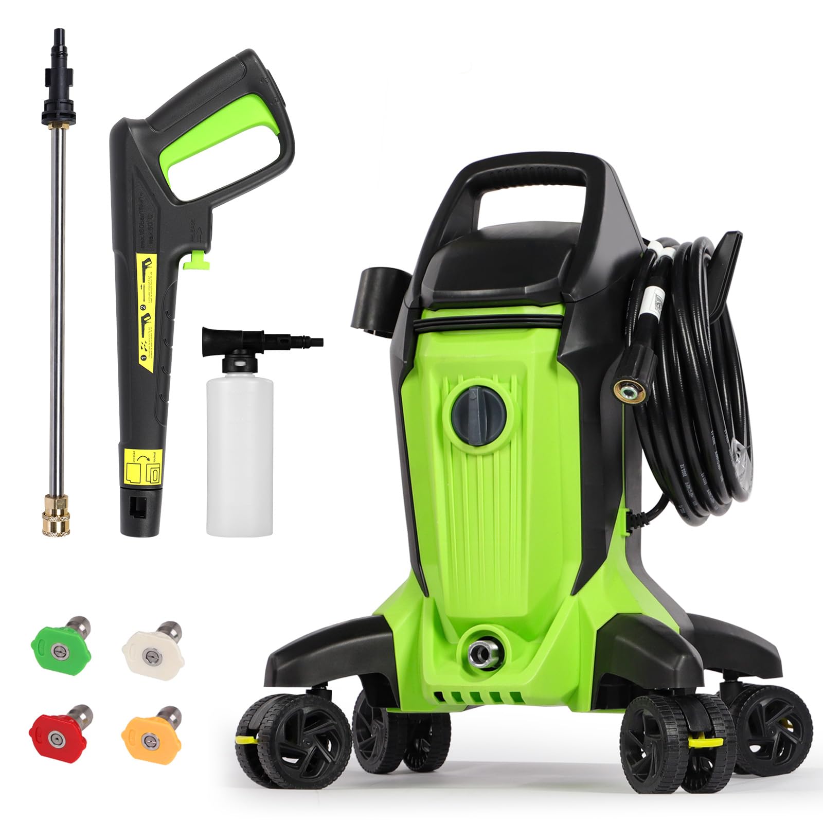*USED*Electric Pressure Washer, 4000 PSI 2.8 GPM Pressure Washer with 4 ...