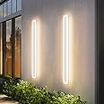 Aipsun 2 Pack Outdoor Wall Lights, LED Exterior Light Fixtures Wall Mount, Modern Porch Lights ...