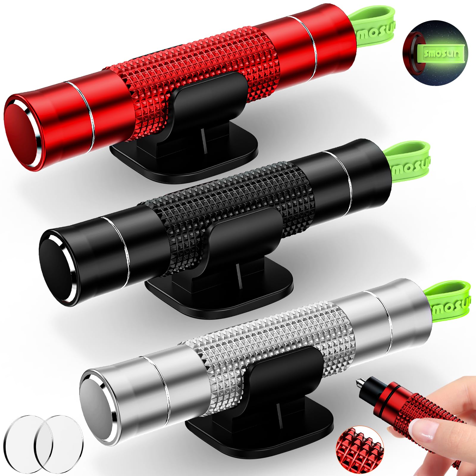 smosun Safehammer - Upgraded Safe Hammer Glass Breaker Under Water, Car ...