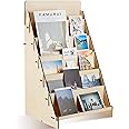 Amazon.com : Crowye Wooden 6 Tier Greeting Card Display Stand - Card ...
