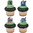 Amazon.com: DecoPac Minecraft Lush Finds Rings, Cupcake Decorations ...