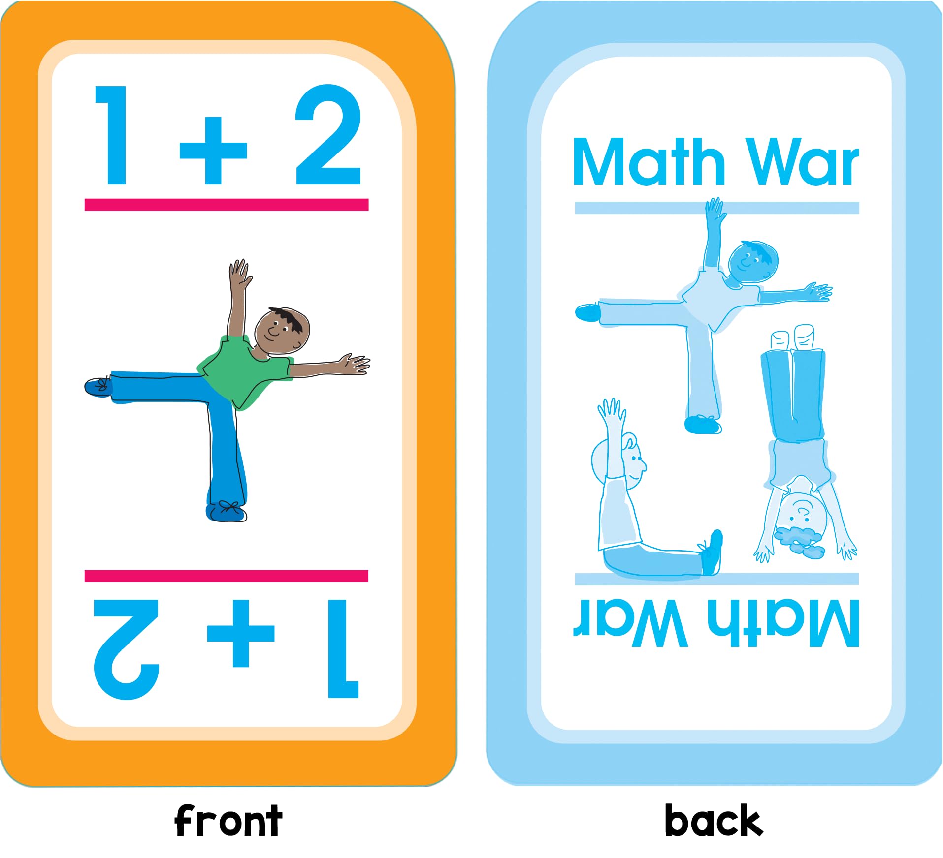 Mua School Zone Math War Addition & Subtraction Game Cards: 56 Cards ...