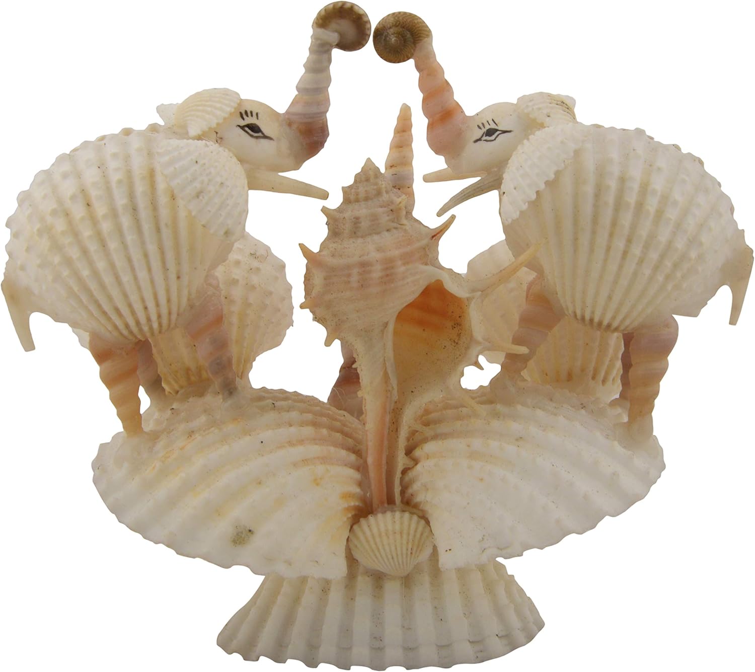 Buy RADHAGOBINDA HANDICRAFT Sea Shell Sea Shell Elephants Figurine 13 x ...