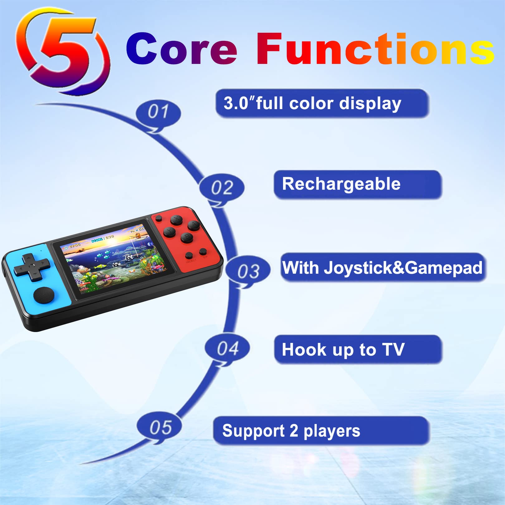 Mua Great Boy Handheld Game Console for Kids Aldults Preloaded 270 ...