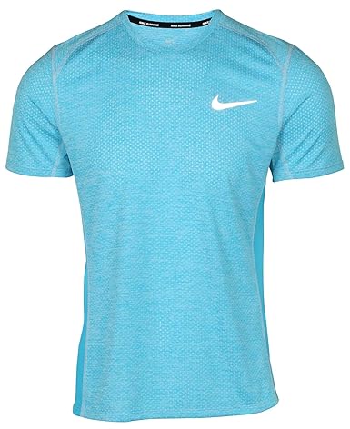 Buy Nike Men's Breathe Miler Running Top-Sky Blue-2XL at Amazon.in