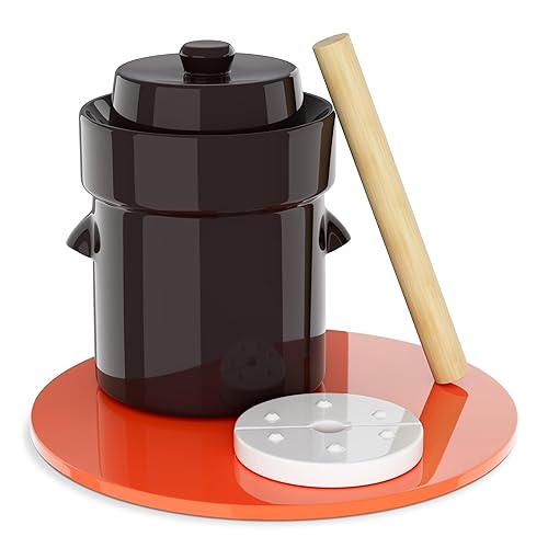 Humble House Fermentation Crock 1/2 Gallon Ceramic Sauerkraut Crock ...