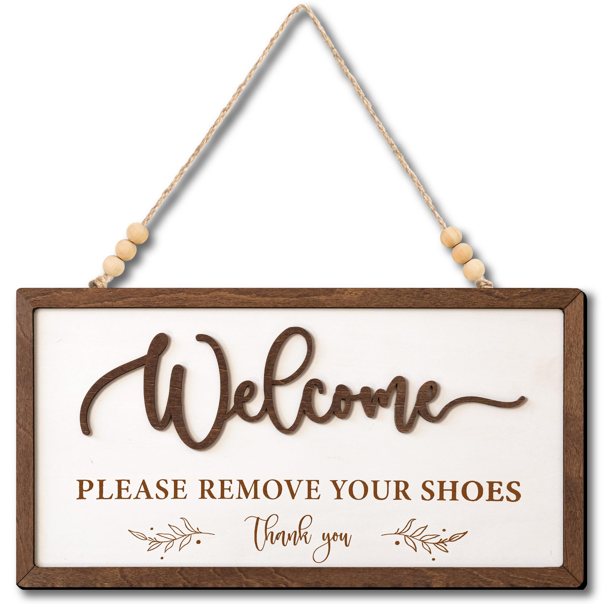 Woodamore Welcome Please Remove Your Shoes Sign - Please Take Your ...