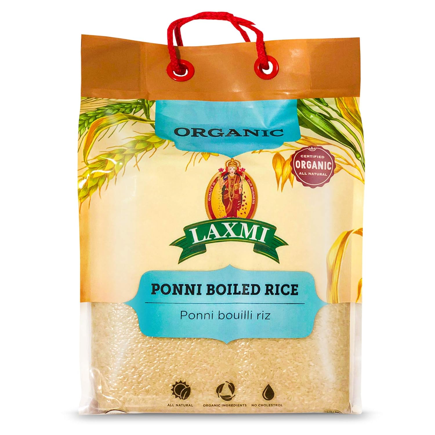 Amazon.com : Laxmi Ponni Boiled Rice, Ponni Bouilli Riz, All Natural ...