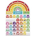 Amazon.com: Mewise Rainbow Calendar Pocket Chart for Classroom & Home ...