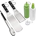 Amazon.com: Anmarko Metal Spatula Set of 4 - Griddle Accessories kit ...