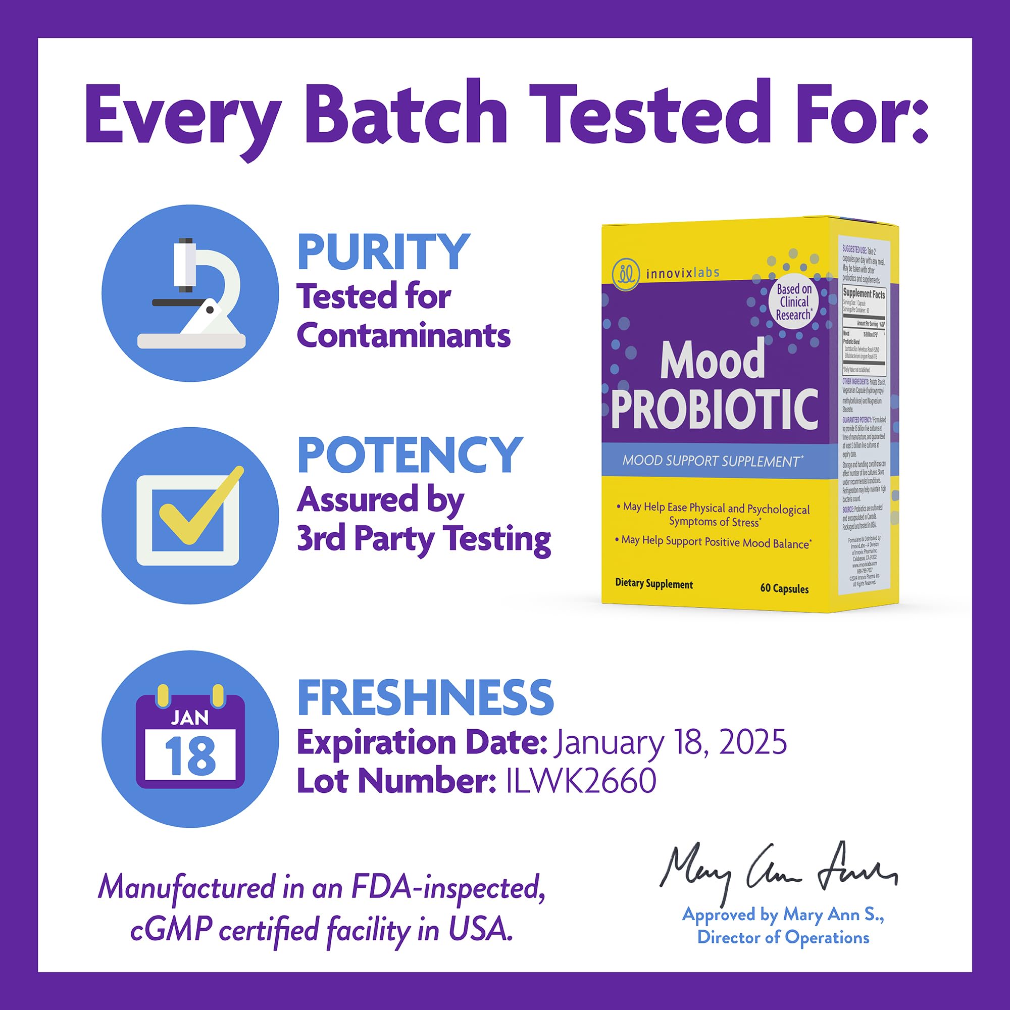 Mua Mood Probiotic Supplement - Clinically Studied Digestive & Mood ...