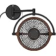 Amazon.com: VIVI- 8 in. Wall Mount Swivel Fan with Folding Arm (White)