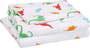 Amazon.com: Amazon Basics Kid's Sheet Set - Soft, Easy-Wash Lightweight ...