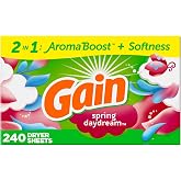 Amazon.com: Gain Dryer Sheets, Original Scent Laundry Fabric Softener ...