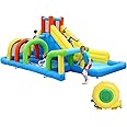 Amazon.com: SunSports Inflatable Water Slide,Kids Bounce House with ...